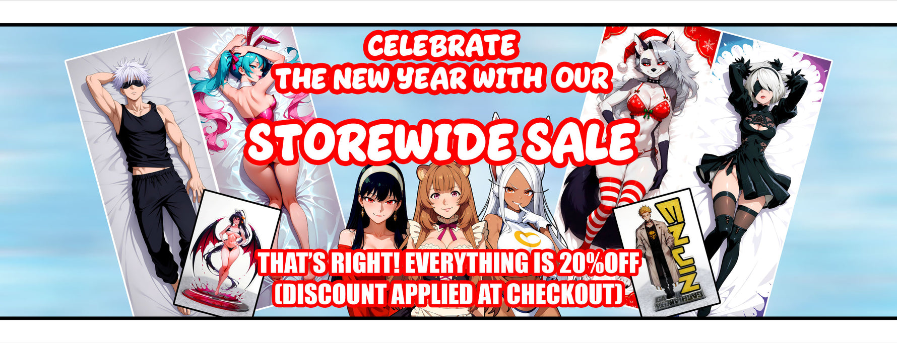 "Adehnory Gifts: Stickers, Dakimakura, & Apparel - Ultimate Otaku ...